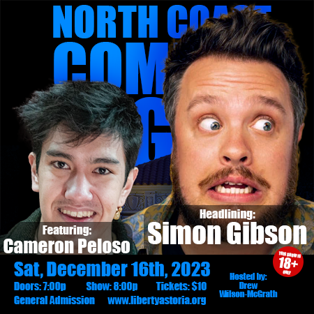 Tickets | NORTH COAST COMEDY NIGHT: SIMON GIBSON & CAMERON PELOSO ...